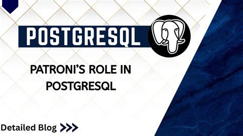 Patroni Postgresql Cluster Complete High Availability Setup Guide With Our Expert Best