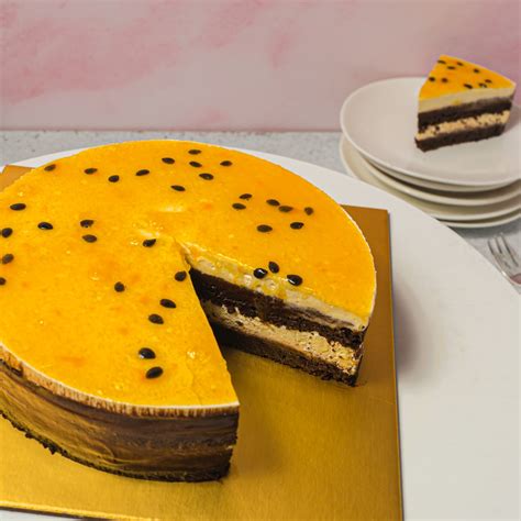 Rich Vegan Passionfruit Chocolate Cake With Fruit Mousse