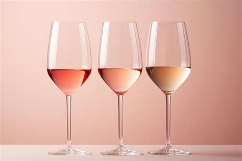 Premium Ai Image Three Wine Glasses Containing White Rose And Red