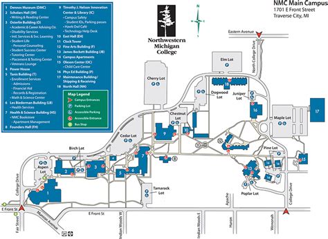 About Nmc Campus Maps And Facilities Northwestern Michigan College