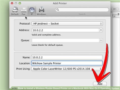 How To Install A Wireless Router Based Printer On A Macbook With Mac Os X Operating System