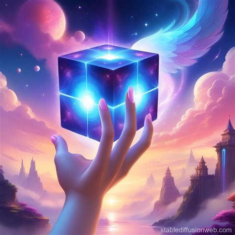 Interacting With Virtual Cube In VR Stable Diffusion Online