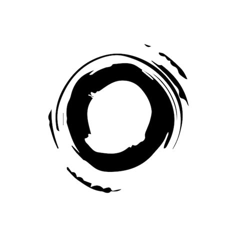 Premium Vector Brush Circles Round Shape Stock Black Color Design