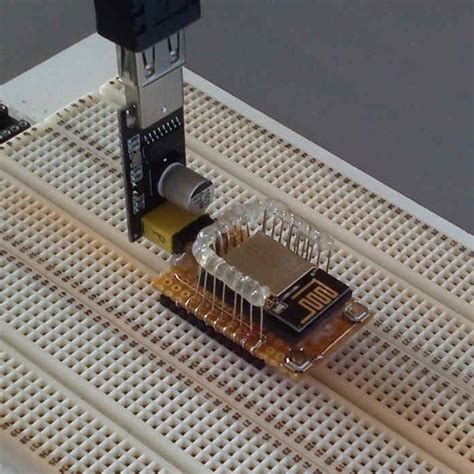 Esp Esp E F Bread Board And Flash Adapter Hackaday Io
