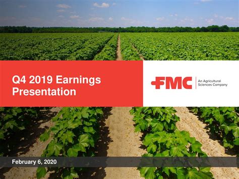 Fmc Corporation 2019 Q4 Results Earnings Call Presentation Nyse