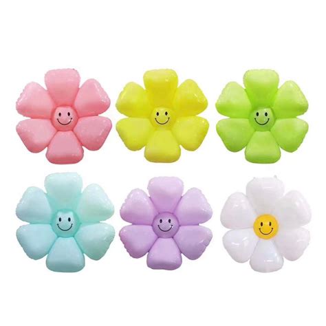 Jual Balon Bunga Daisy Balon Bunga Krisan Balon Bunga Smile Balon