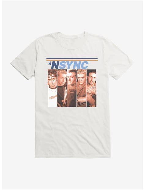 Nsync Self Titled Album Cover T Shirt White Hot Topic