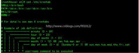 Linux crontab命令详解 土蜀佃博客 开发者社区家园