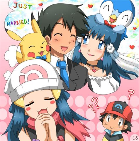 Pokemon Ash And Dawn Get Married