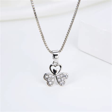 Jual Hyl Jewelry 18k Kalung Titaniun Putih Perhiasan Imitasi Rantai