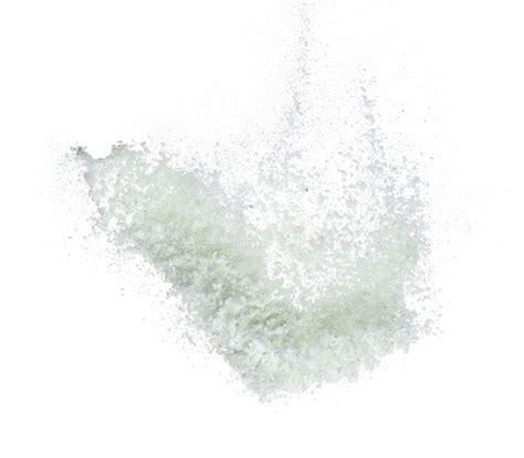 Detergent Powder Splash Fly In Air Detergent Powder Pour Float In Mid