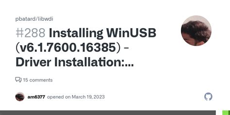Installing Winusb V61760016385 Driver Installation Failed Operation Not Supported Or
