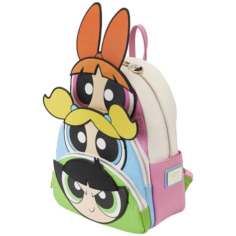 Loungefly X Cartoon Network Powerpuff Girls Triple Pocket Mini Backpac