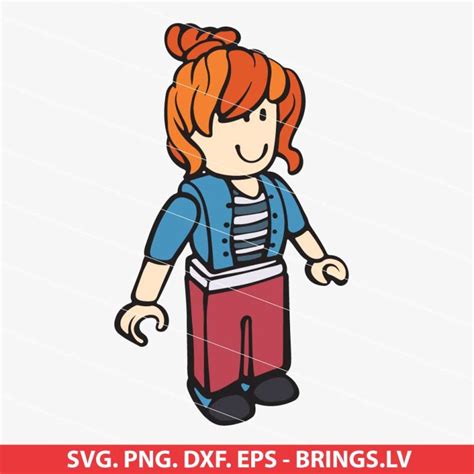 Roblox Girl Svg Roblox Avatar Cut File Roblox Vecto Roblox Png