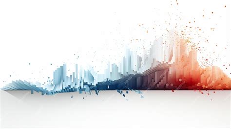 Premium Ai Image Abstract Data Visualization On White Background