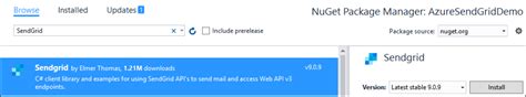Send Email Using Sendgrid With Azure