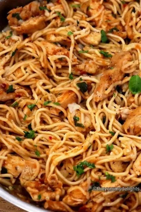 Tomato Basil Chicken Pasta The Yummy Delights