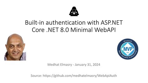 Built In Authentication With Aspnet Core Net 80 Minimal Webapi Youtube