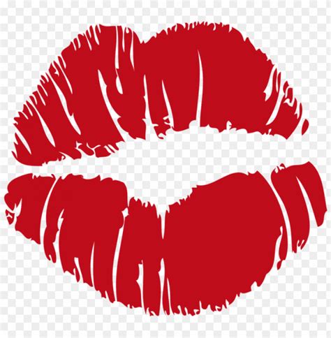 Lip Kiss Print Clipart