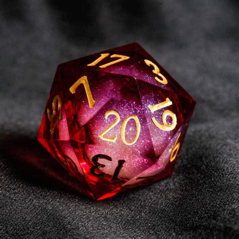 Dark Red Liquid Core Dnd D D Dice D6 Chonk D20 Artofit