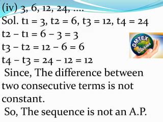 Arithmetic Progression PPTX
