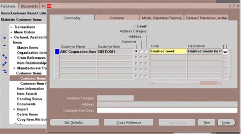 Customer Items Oracleug