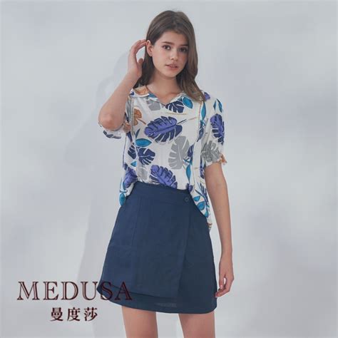 現貨【medusa 曼度莎】涼感 藍色龜背嫘縈上衣（m 2l）｜女上衣 無袖上衣 加大尺碼 背心 Yahoo奇摩購物中心