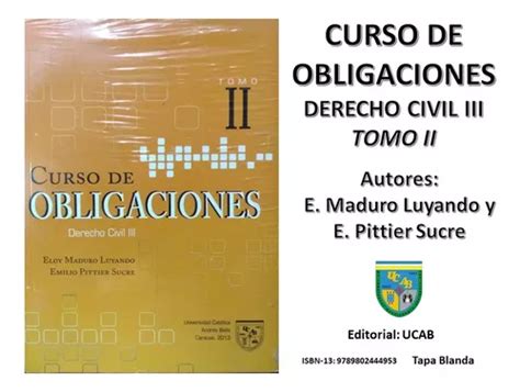 Libro Curso De Obligaciones Dcho Civil Iii Tomo Ii Ucab MercadoLibre