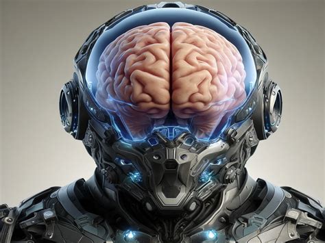 Download Futuristic Brain Armor Royalty Free Stock Illustration