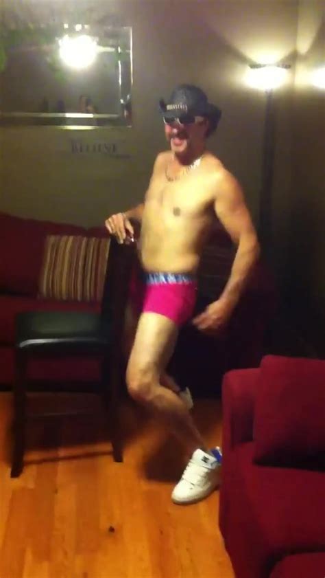 Dad Dancing Drunk In Undies