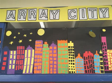 Array City Crafty Maths Math Crafts Third Grade Math Math Decorations