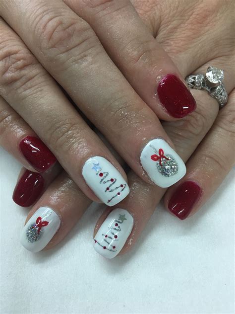 Christmas Nails Gel Short