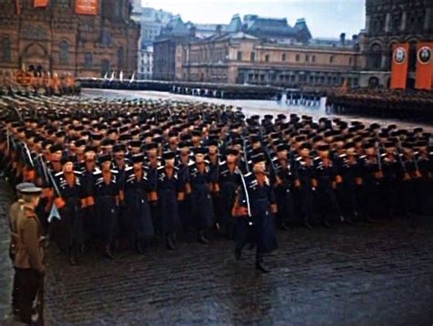 Цветные фото парада Победы в 1945 году - Фотохронограф