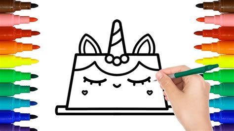 Como Desenhar Um Bolo Unic Rnio Desenho F Cil Youtube