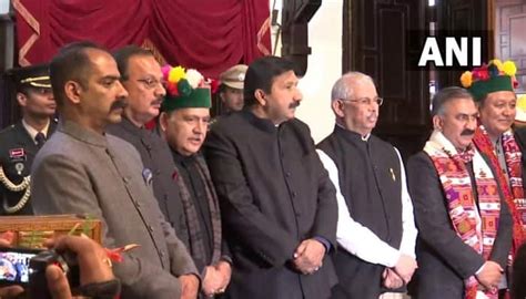 Himachal Cm Sukhu Expands His Cabinet Vikramaditya Singh Dhani Ram