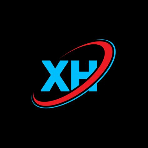 Diseño Del Logotipo De La Letra Xh Xh Letra Inicial Xh Círculo