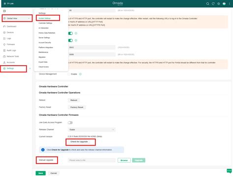How To Upgrade Or Downgrade The Firmware Of Omada Controller Tp Link Canada