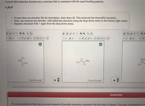 solved convert this molecular formula into a structure that