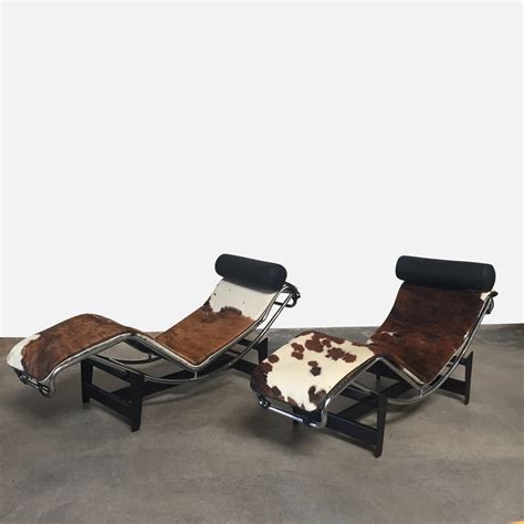 Cassina Cowhide Lc4 Chaise Lounge By Le Corbusier La Consignment