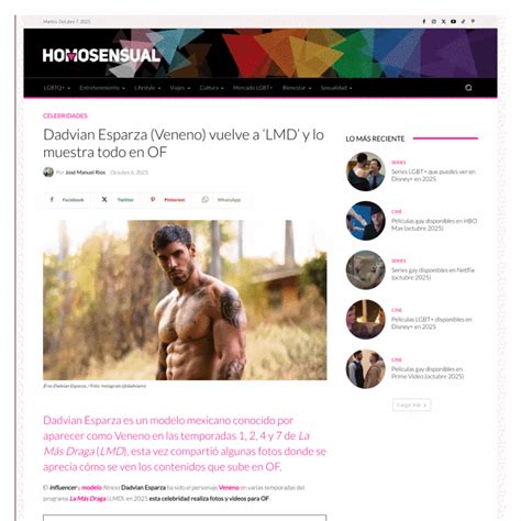 Dadvian Esparza Veneno Vuelve A ‘lmd Y Lo Muestra Todo En Of History Commons