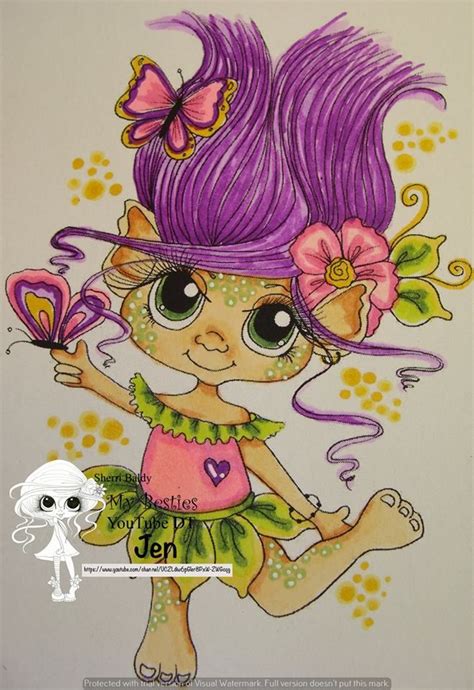 Instant Download My Besties Twinkle Toe Trolls Scan0019 Digi Stamps