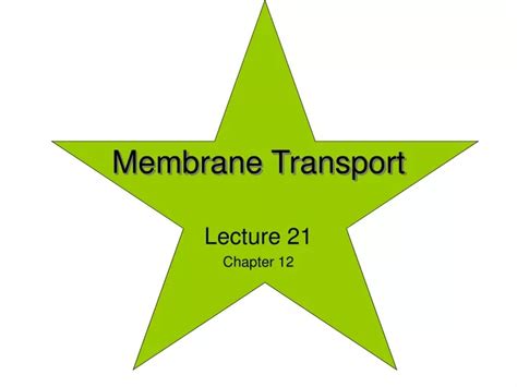 Ppt Membrane Transport Powerpoint Presentation Free Download Id