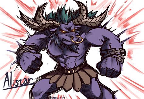 Alistar By Nam Hd Wallpaper Artwork Fan Art League Lol Alistar