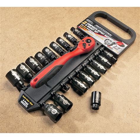 Performance Tool® 19 Pc 38 Composite Ratchet Socket Set 106015 Hand Tools And Tool Sets At