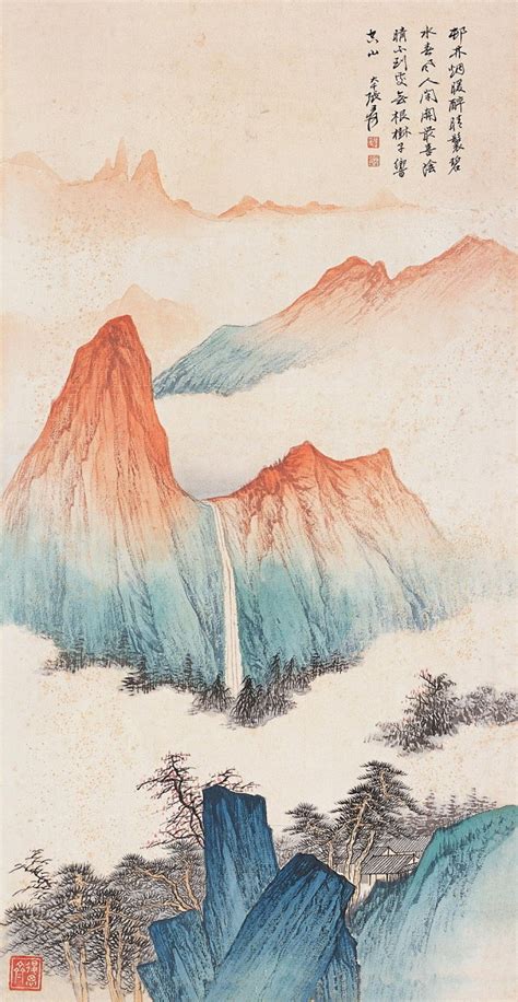 气势磅礴张大千山水画111幅