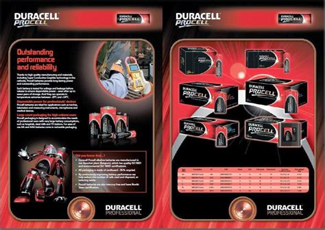 Duracell Procell Romania Full Technical Specification