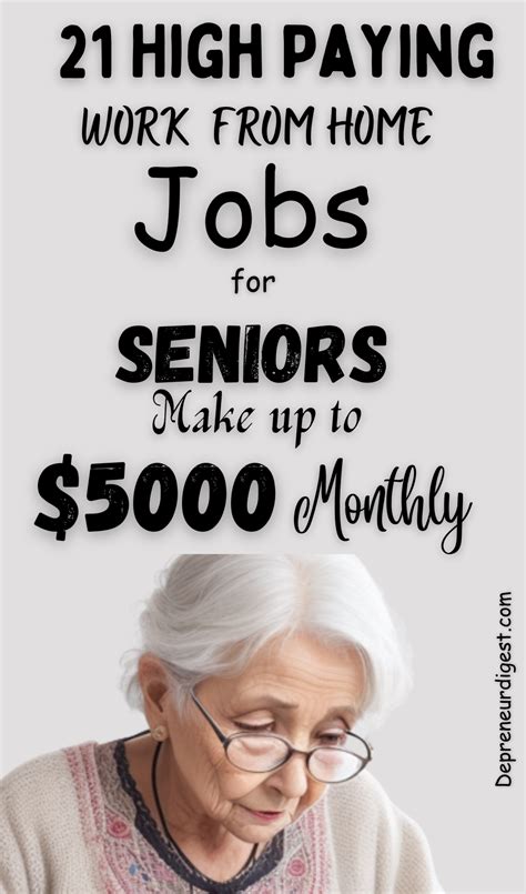 21 High Paying Work From Home Jobs For Seniors Over 60 Artofit