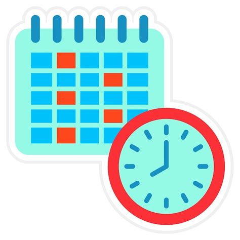 Ícono De Fecha Límite Vector Premium