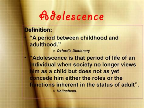 Adolescence Ppt