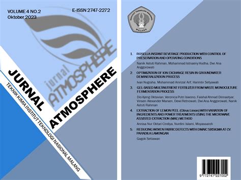 Vol 4 No 2 2023 Atmosphere Jurnal Atmosphere